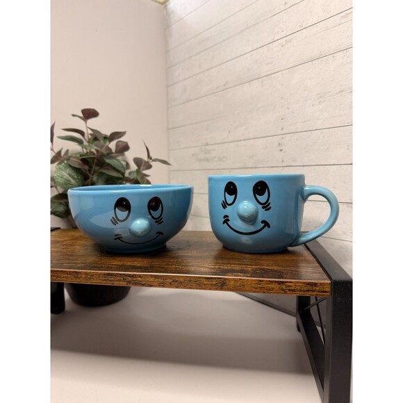Dolce Vita | Dining | Vtg Livingware Collection Funny Smiley 3d Face ...